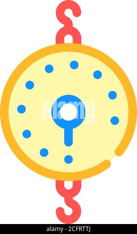 dynamometer measuring equipment icon color illustration Stock Vector ...
