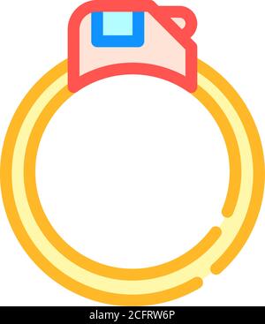 circometer measuring equipment icon color illustration Stock Vector ...