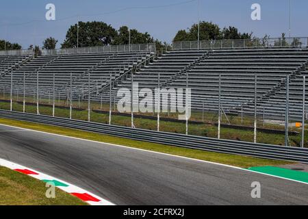 Empty grandstands during the Formula 1 Gran Premio Heineken D'italia ...