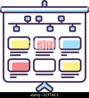 Storyboard Simple vector icon. Illustration symbol design template for ...