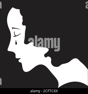 Man domestic violence. Woman abuse concept, aggressive abusing shadow ...