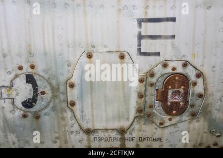 detail of a weathered fighter jet hull Stock Photo - Alamy