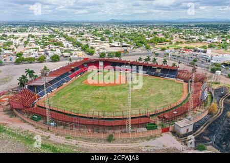Aerial view of Navojoa, Sonora, Mexico. City in the Valle del Mayo ...