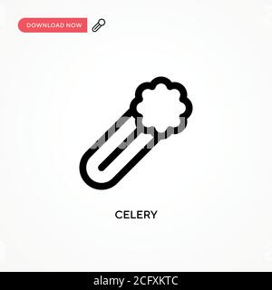 Celery color app icon. Leaves. Agriculture plant. Salad ingredient ...