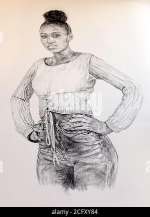 Artwork by Barbara Walker MBE, entitled "Place, Space and Who ...