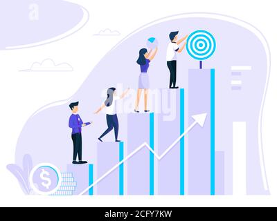 Target selection achieved. Concept of business Achievement Measurement ...