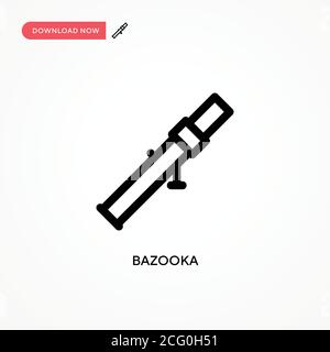 Bazooka Simple vector icon. Modern, simple flat vector illustration for web site or mobile app ...