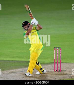 Australia's Marcus Stoinis bats during the Cricket Twenty20 World Cup ...