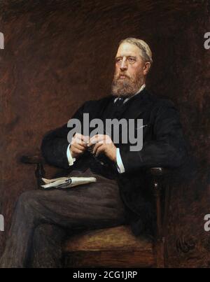 Herkomer Hubert Von - Portrait of Spencer Compton Cavendish 8th Duke of ...