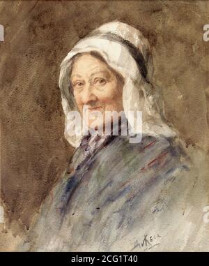 Kerr Henry Wright - the White Bonnet Stock Photo - Alamy