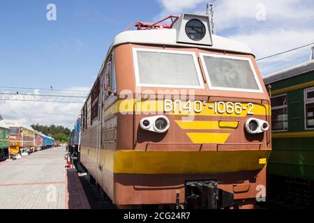 Museum for Railway Technology Novosibirsk. Old, Soviet railway ...