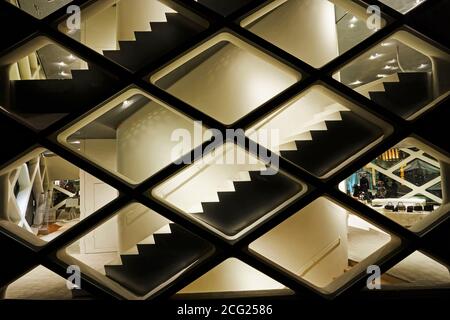 Exterior of the flagship Prada store in Aoyama, Tokyo designed by ...