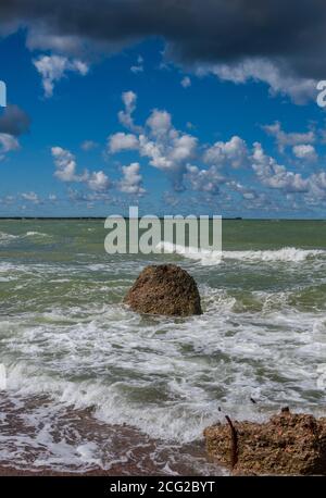 Windy day by Baltic sea, Liepaja, Latvia Stock Photo - Alamy