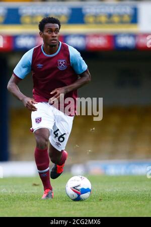Olatunji Akinola of West Ham United U21 during EFL Trophy Southern ...