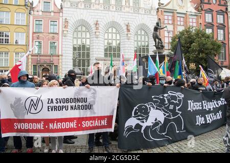 The No more brother wars march in Gdansk, Poland. September 5th 2020 ...