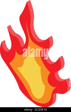 fire wing isometric icon vector. fire wing sign. isolated symbol ...