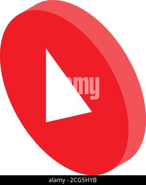 streaming button. rounded sign isolated on white background Stock ...