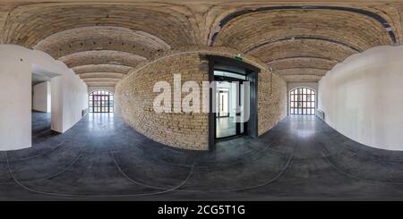 360° view of Empty room without repair. full seamless spherical hdri ...