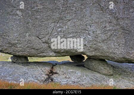 The Queen's Stone on the top of Ben Hogh Isle of Coll Inner Hebrides ...