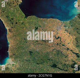 Aerial view of Normandy land, France Stock Photo - Alamy