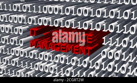 itsm information technology service management concept for infographic ...