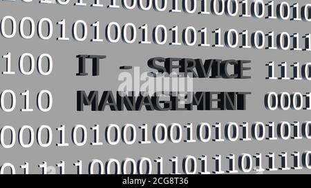 ITSM. IT Service Management. Concept for information technology service ...