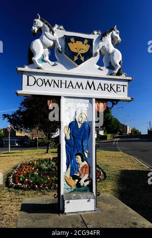downham market town centre, norfolk, england, uk, gb Stock Photo - Alamy