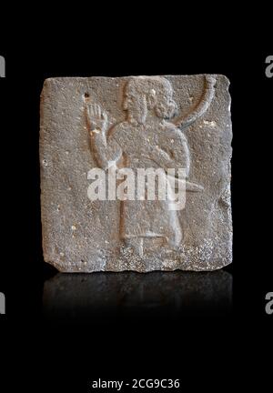 Hittite relief sculpted orthostat from a processing person from Tell ...
