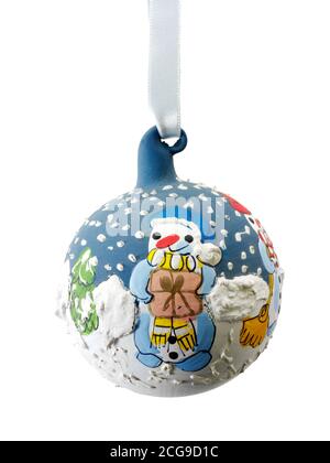 Christmas tree made of bauble decoration. New year concept Stock Photo ...