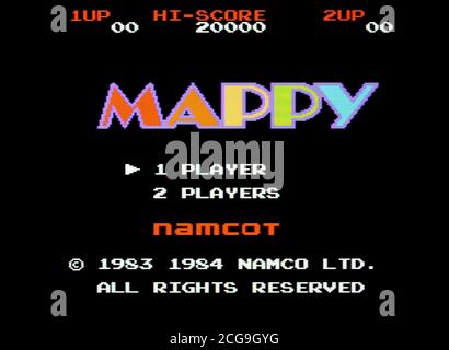Mappy - Nintendo Entertainment System - NES Videogame - Editorial use ...