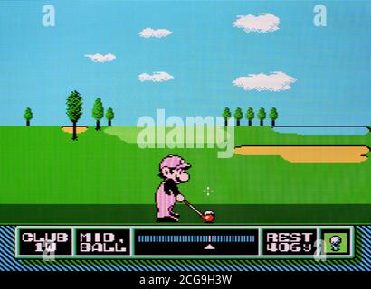 Mario Open Golf - Nintendo Entertainment System - NES Videogame ...