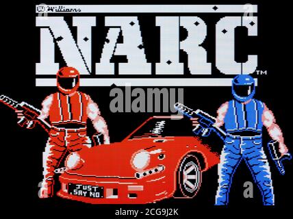 Narc - Nintendo Entertainment System - NES Videogame - Editorial use ...
