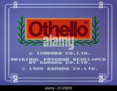 Othello - Nintendo Entertainment System - NES Videogame - Editorial use ...
