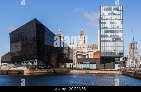 The Cunard building in the docks at New York. This photograph is from ...