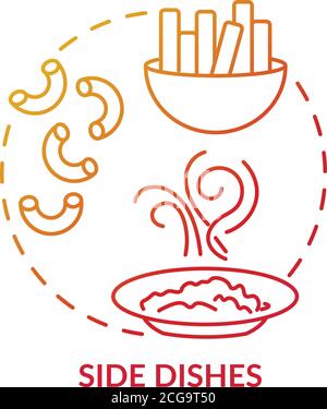 Side dishes concept icon Stock Vector Image & Art - Alamy