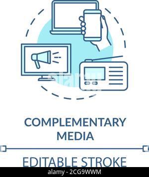 Complementary media concept icon Stock Vector Image & Art - Alamy