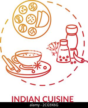 curry dish indian cuisine line icon vector illustration Stock Vector ...
