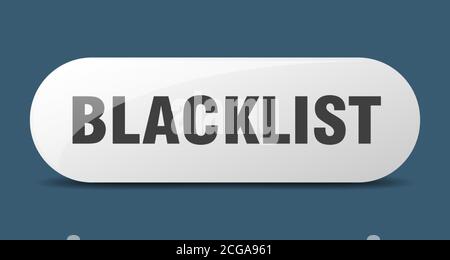 blacklist button. rounded glass sign. sticker. banner Stock Vector ...