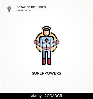Superpowers-2 vector icon. Modern vector illustration concepts. Easy to ...