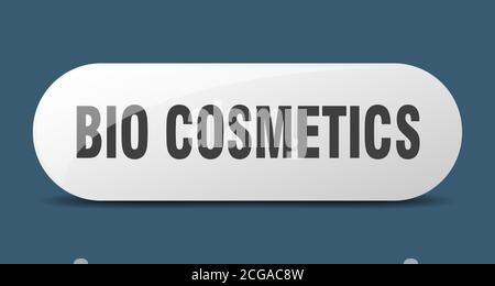 bio cosmetics button. rounded glass sign. sticker. banner Stock Vector ...