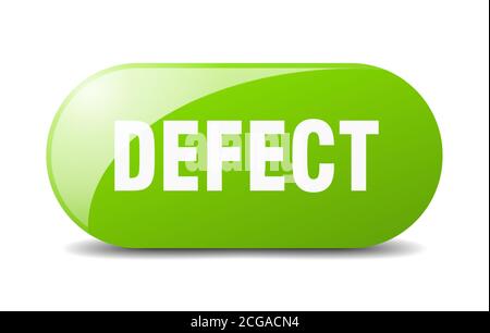 defect button. rounded glass sign. sticker. banner Stock Vector Image ...