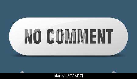 no comment button. rounded glass sign. sticker. banner Stock Vector ...