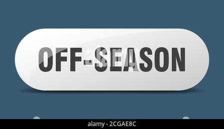 off-season button. rounded glass sign. sticker. banner Stock Vector ...