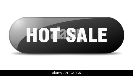 hot sale button. rounded glass sign. sticker. banner Stock Vector Image ...