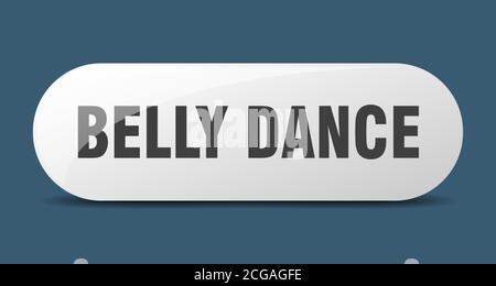 belly dance button. rounded glass sign. sticker. banner Stock Vector ...