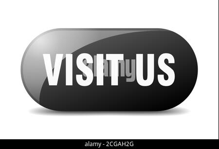 visit us button. rounded glass sign. sticker. banner Stock Vector Image ...