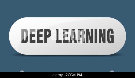 deep learning button. rounded glass sign. sticker. banner Stock Vector Image & Art - Alamy