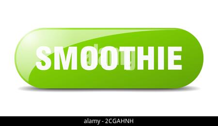 smoothie button. rounded glass sign. sticker. banner Stock Vector Image ...