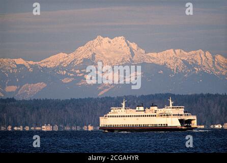 Bainbridge Island Mount Olympus Snow Mountains Olympic National Park ...