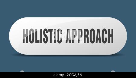 holistic approach button. rounded glass sign. sticker. banner Stock ...